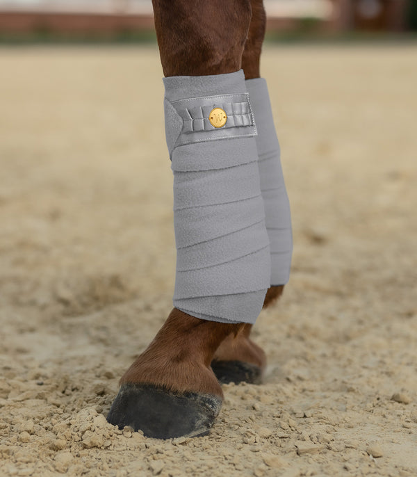 Waldhausen Florence Fleece Bandages Stone Grey - NextGen Equine
